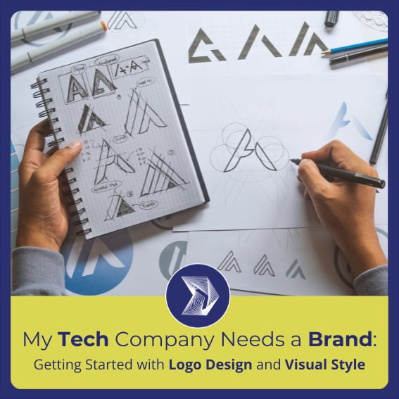 Tech startup logo design | Dynamic Tech Media